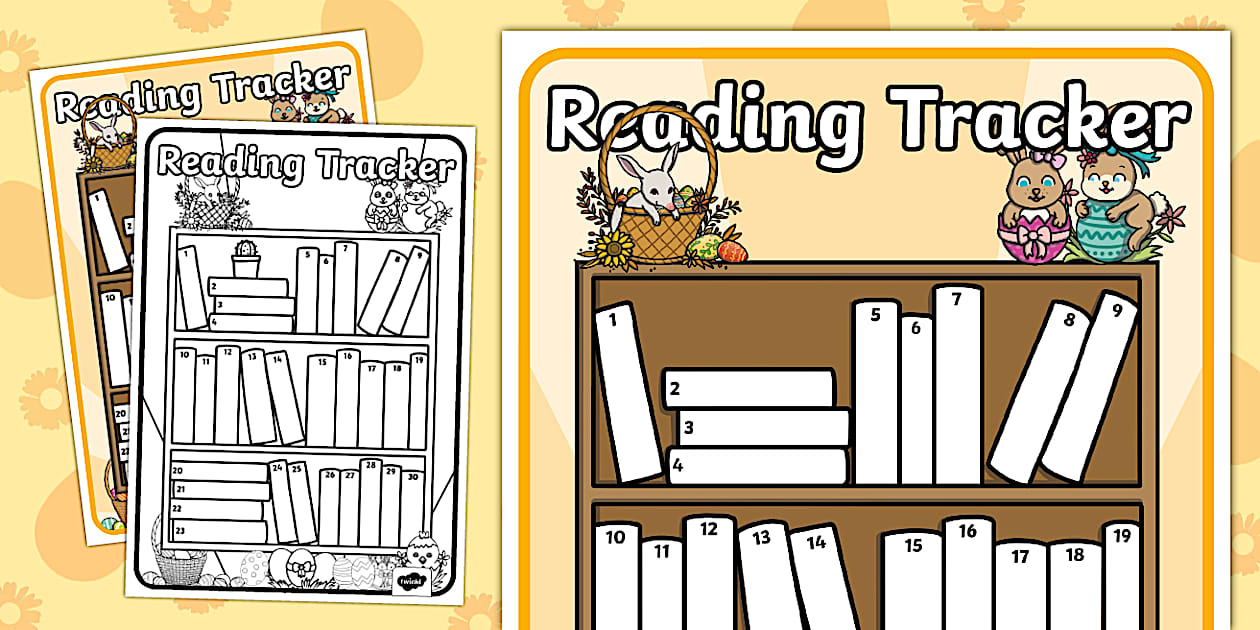 Easter Reading Tracker (teacher made) - Twinkl
