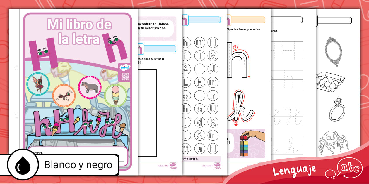 Cuadernillo | Mi libro | letra H (teacher made) - Twinkl