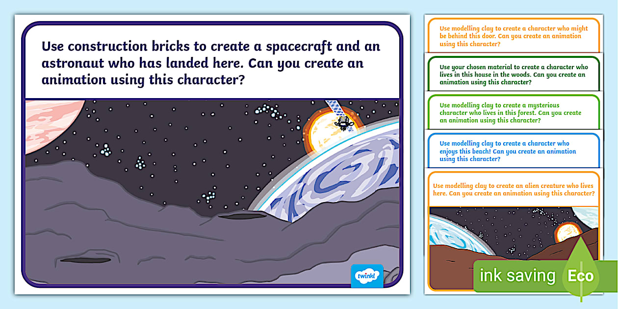 Animation Character Creation Cards - Twinkl