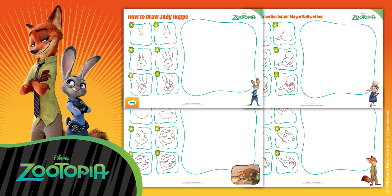 Zootopia: How to Draw Characters Activity
