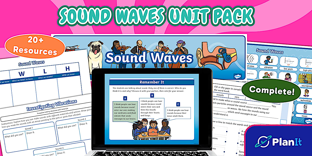 Year 2 Science Sound Waves Unit Pack - Twinkl