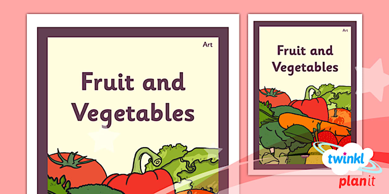 Black and White Art: Fruit and Vegetables LKS2 Unit Book Cover
