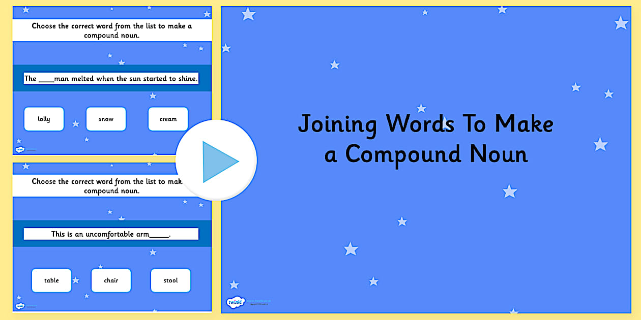 Making Compound Nouns PowerPoint Quiz - ESL Compound Nouns Quiz