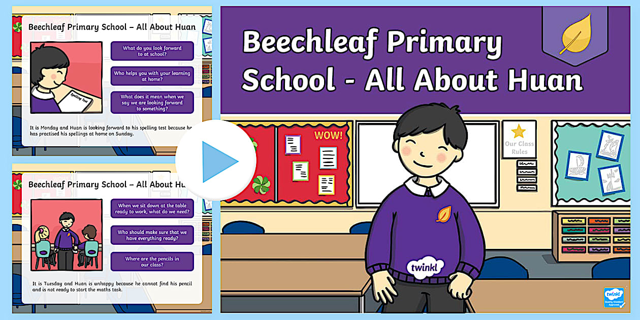 KS1 Beechleaf Story Strips: Huan - PowerPoint (teacher made)