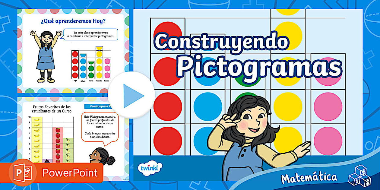 pictograma estadística representar datos gráficos graficar