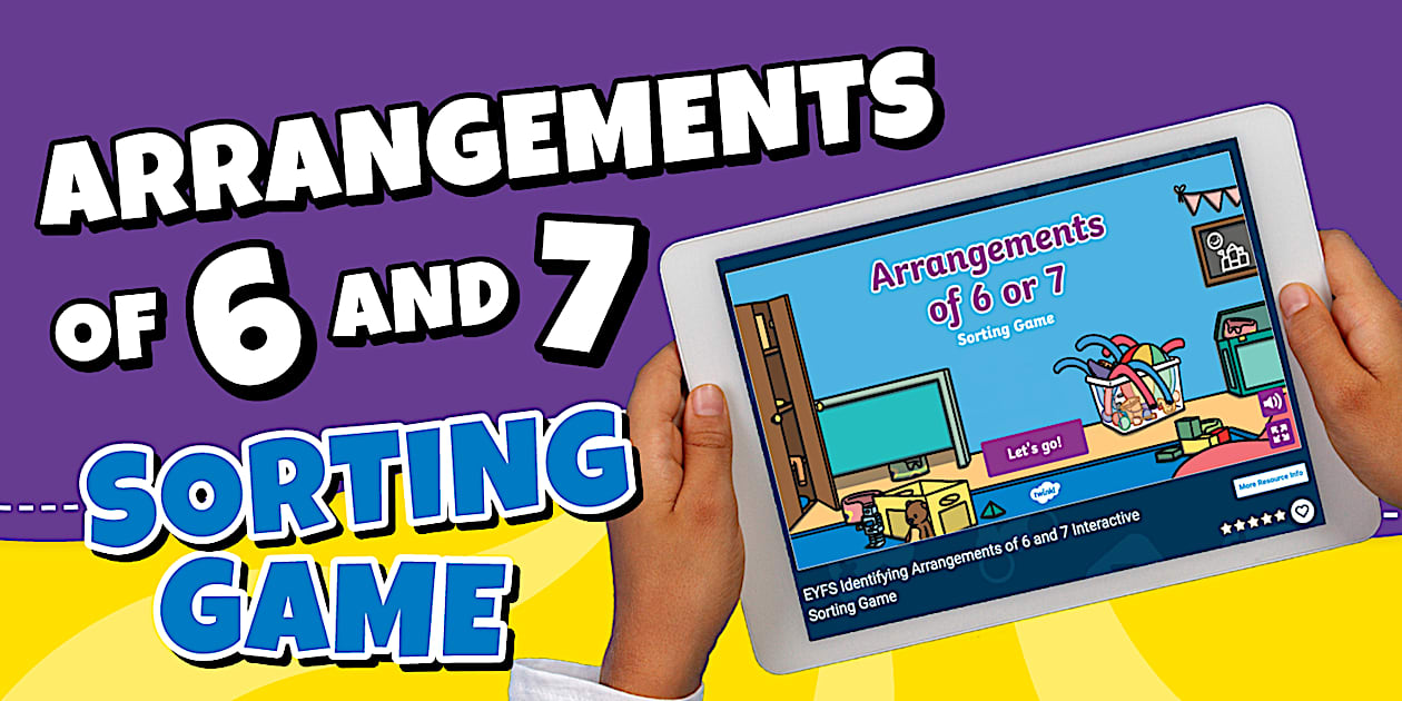 👉 EYFS Identifying Arrangements of 6 and 7 Interactive Game