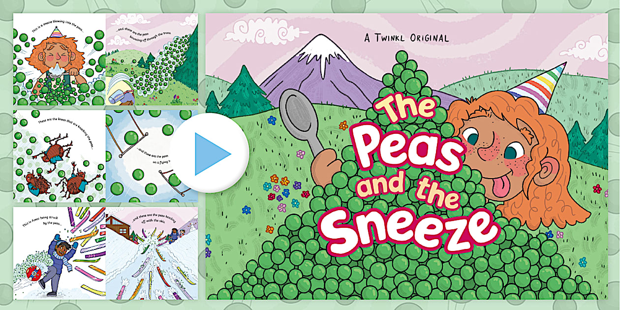The Peas and the Sneeze Story PowerPoint (teacher made)