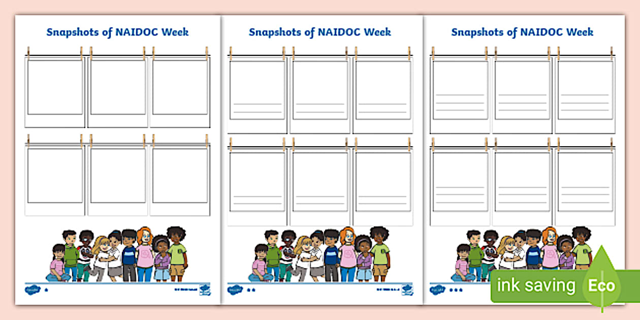 TAS NAIDOC Week Snapshots Differentiated Worksheet - Twinkl
