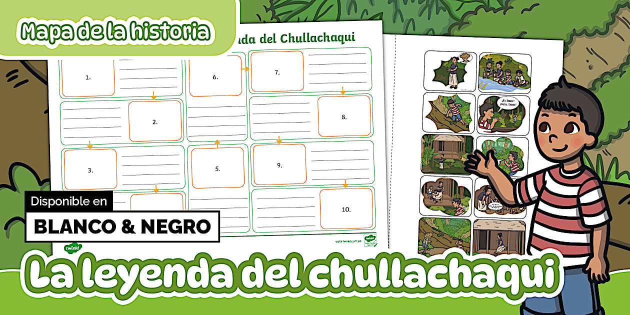 Ficha de trabajo: Mapa de la historia de la leyenda del Chullachaqui
