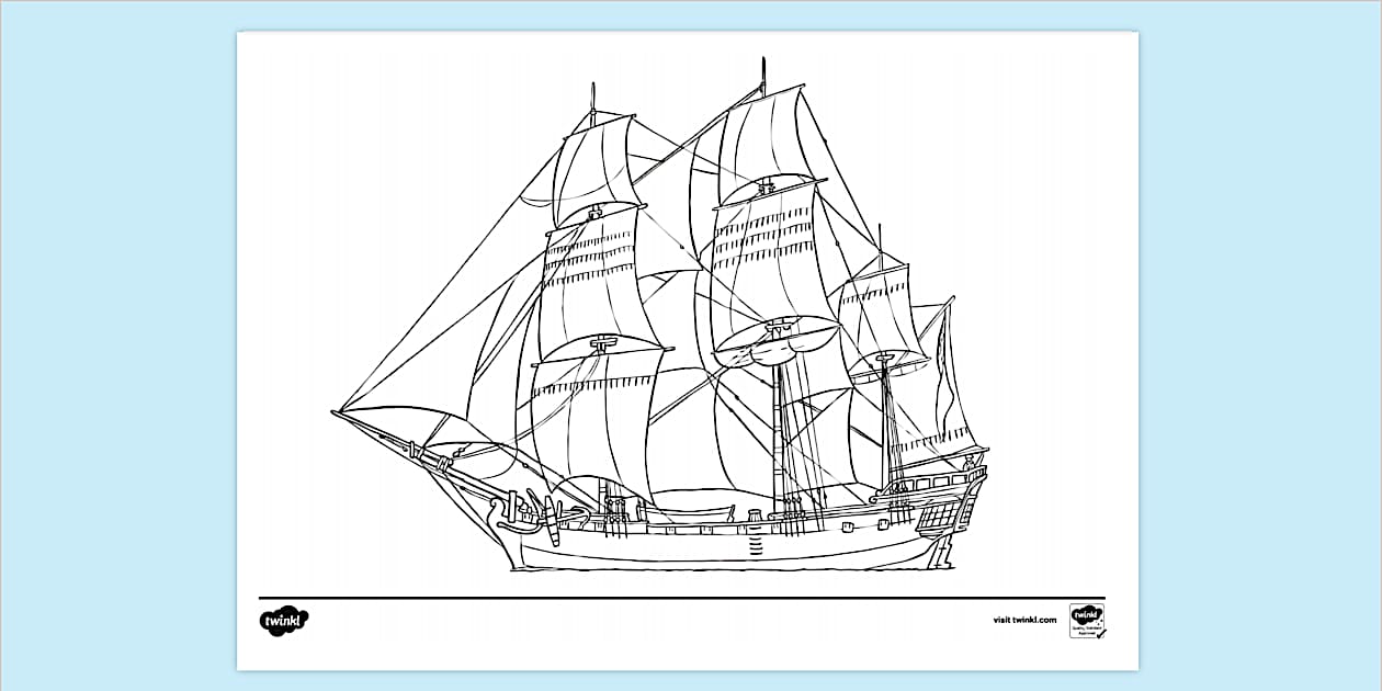 Golden Grove (First Fleet) Colouring Sheet (teacher made)