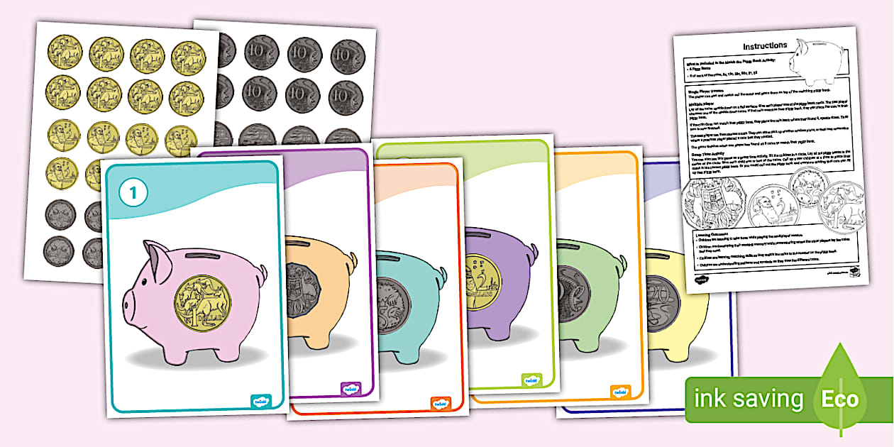 Match the Piggy Bank (teacher made) - Twinkl