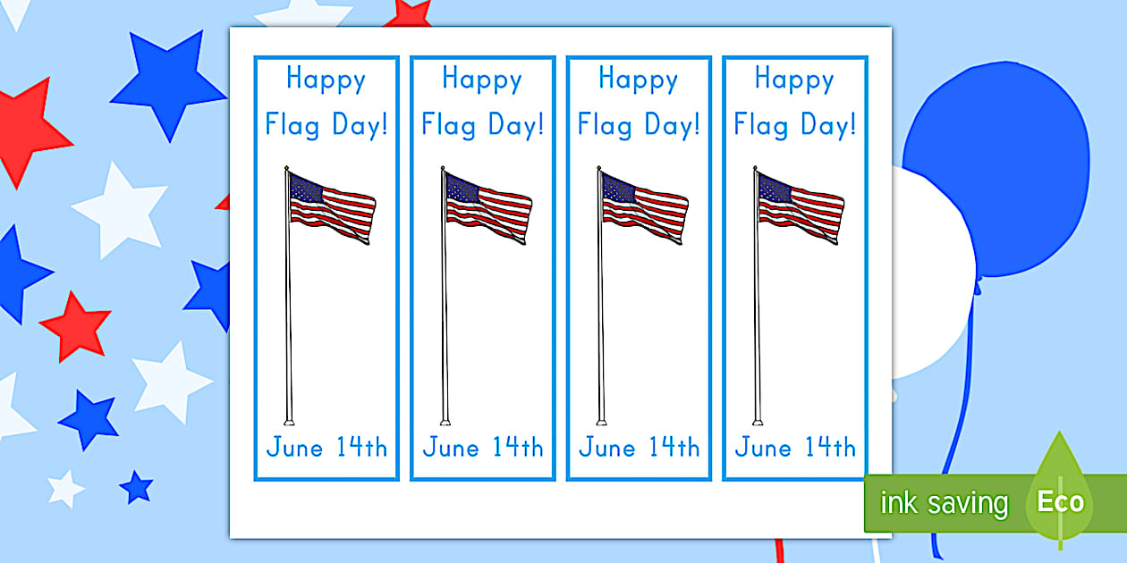 Flag Day Bookmarks | Educational Resources | Twinkl USA