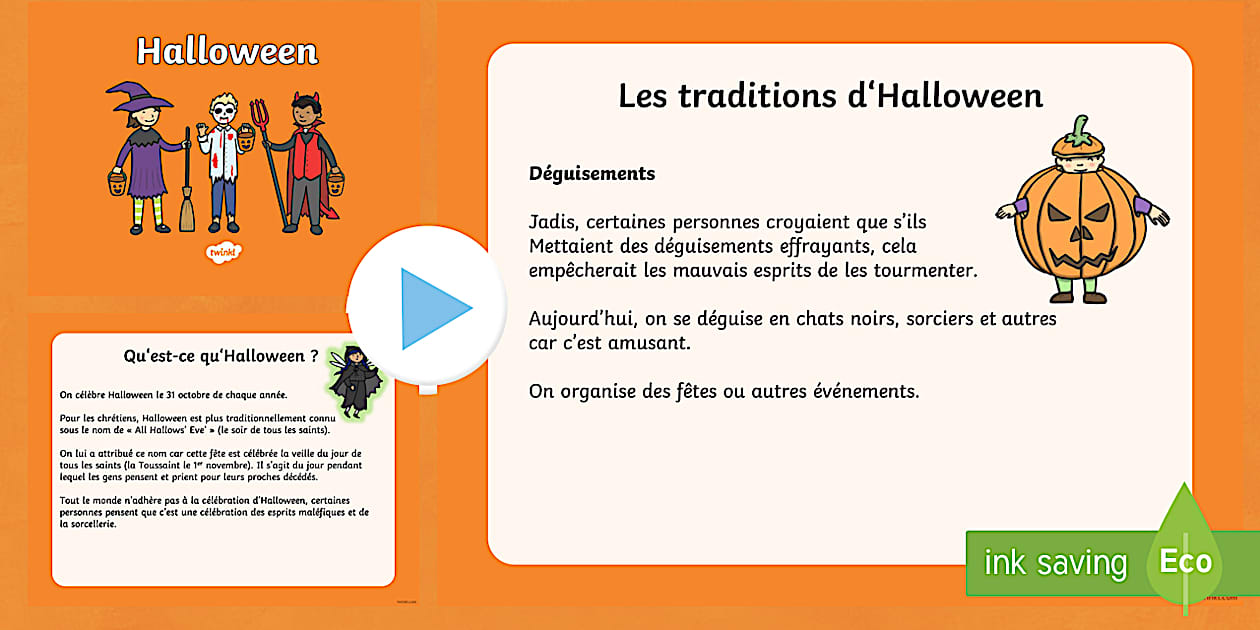PowerPoint : Tout savoir sur Halloween (teacher made)