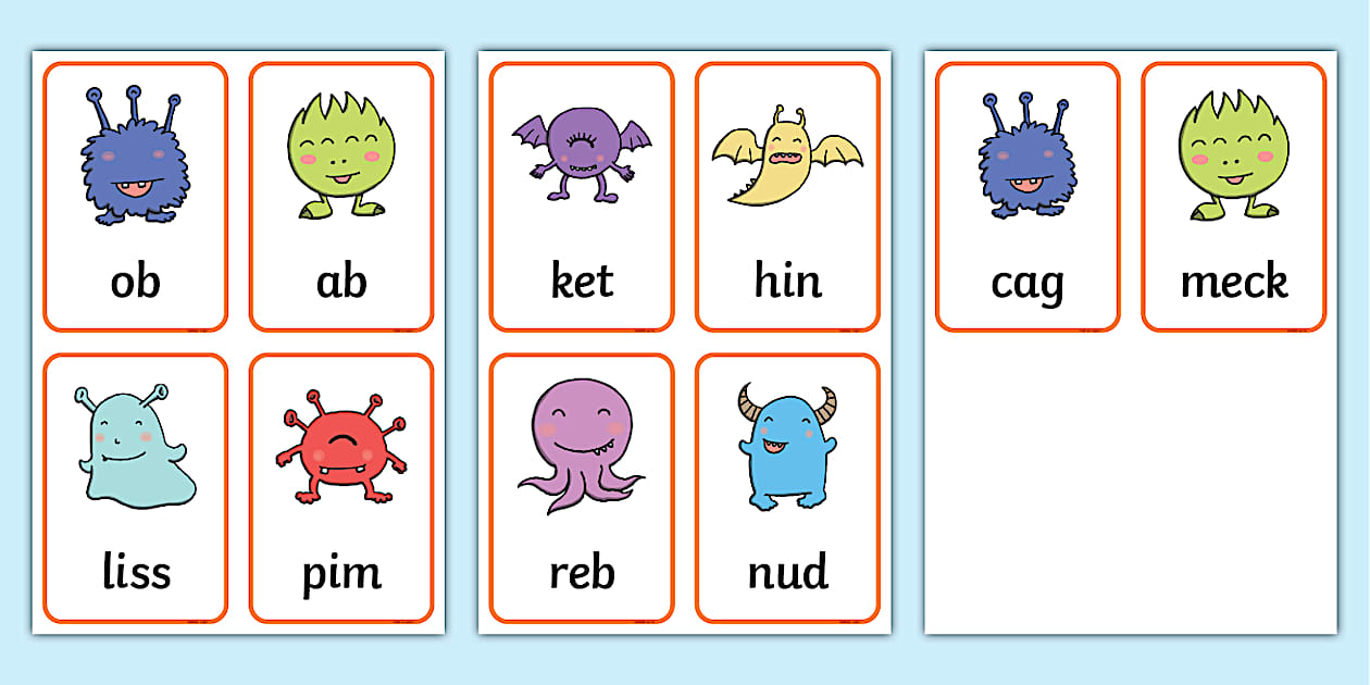 Letters And Sounds Phase 2 Nonsense Words - Twinkl