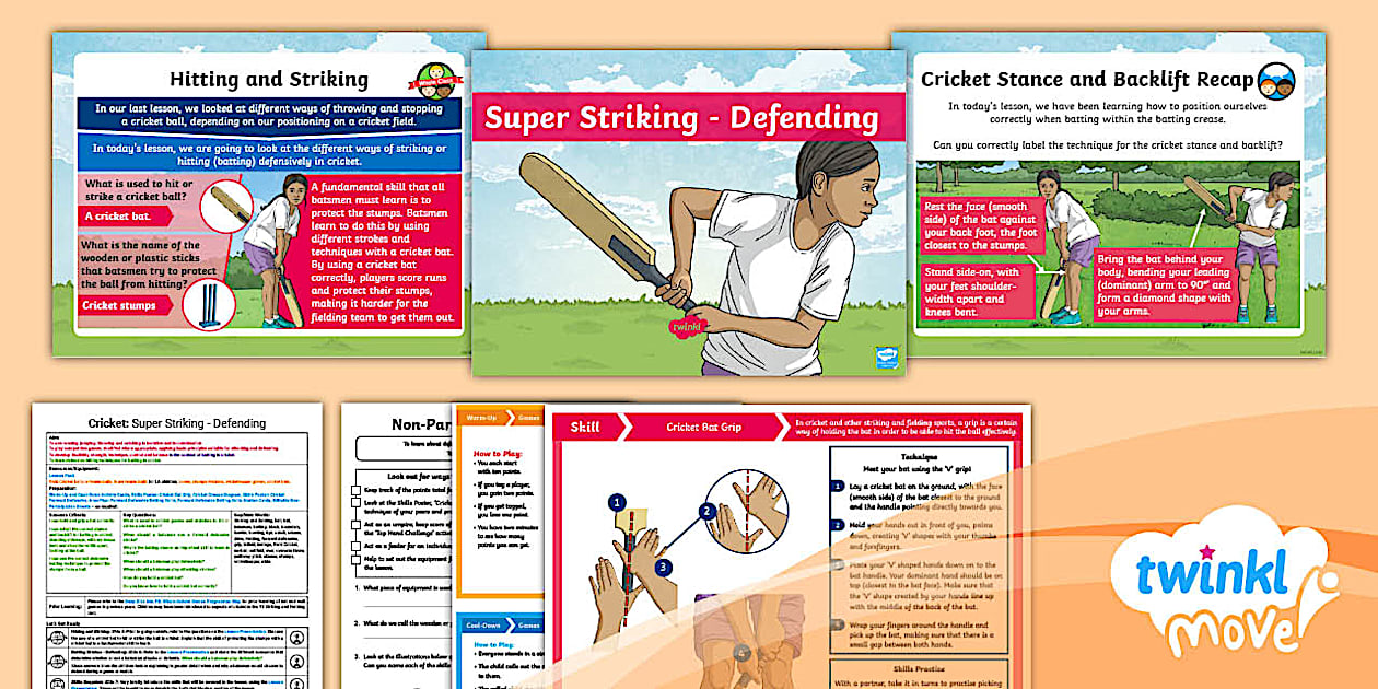 Cricket Batting Lesson Plan - Cricket Vocabulary - Year 4 PE