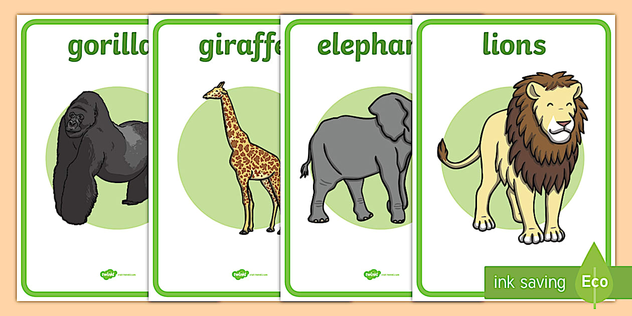 Zoo Animal Enclosure Dramatic Play Signs (Teacher-Made)