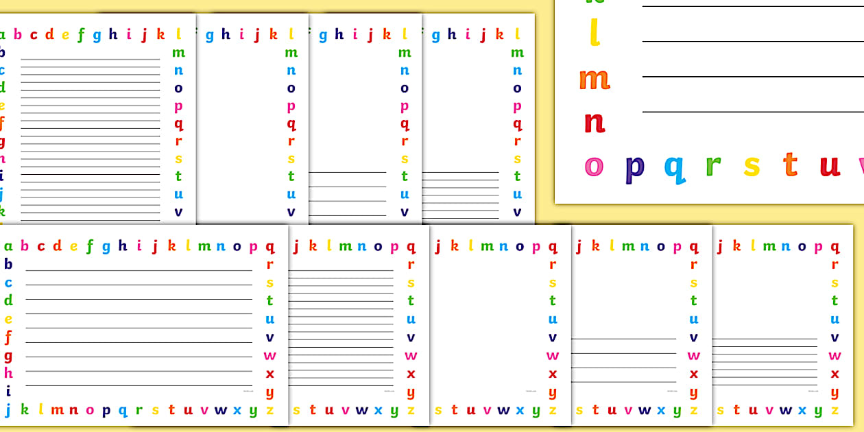 Alphabet Page Border (teacher made) - Twinkl