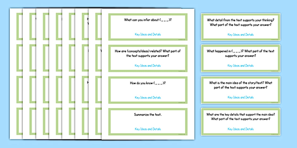 Black and White Fifth Grade Reading Informational Texts Editable Question