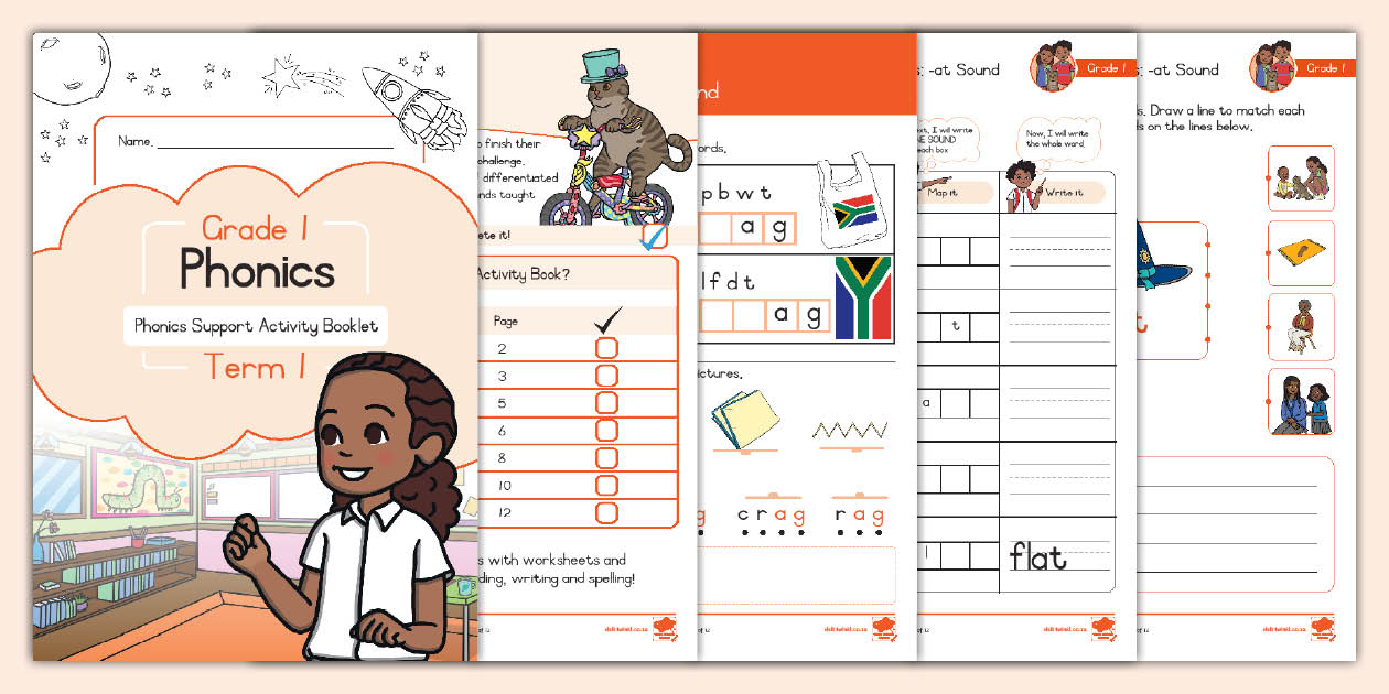 Grade 1 Term 1 Phonics Support Activity Booklet - Twinkl