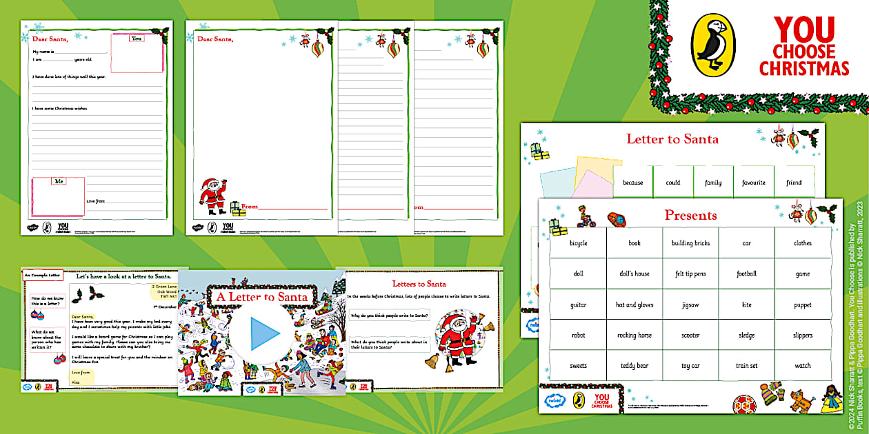 FREE! - You Choose Christmas: Letter to Santa Teaching Pack [Ages 5-7]