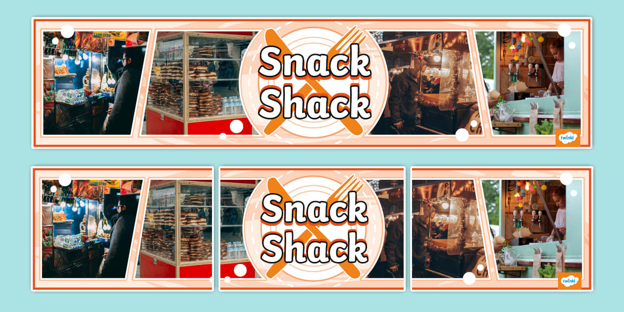 Snack Shack Photo Display Banner (Teacher-Made) - Twinkl