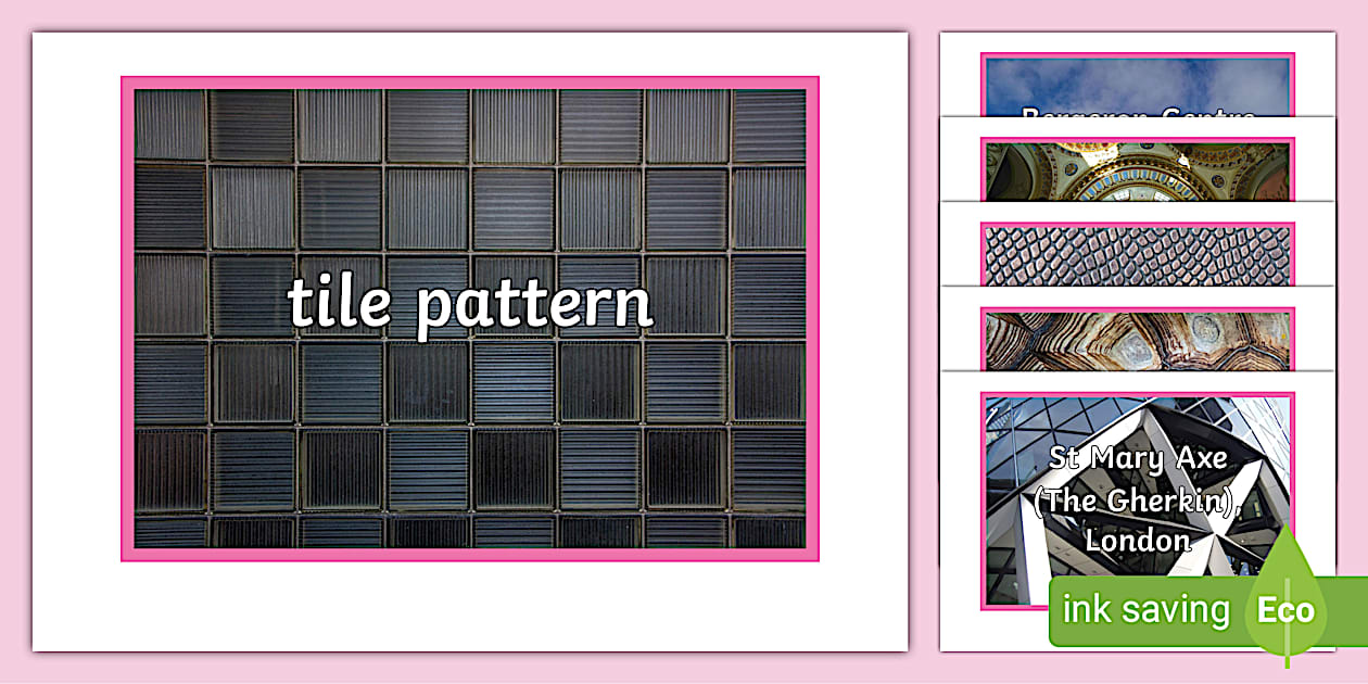 Tessellation Around Us Photo Pack (Teacher-Made) - Twinkl