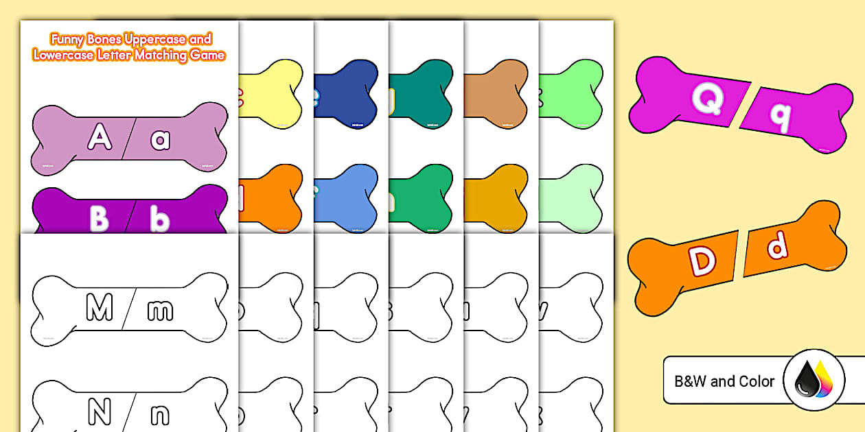 Matching Bones Game for Letter Recognition | Twinkl USA