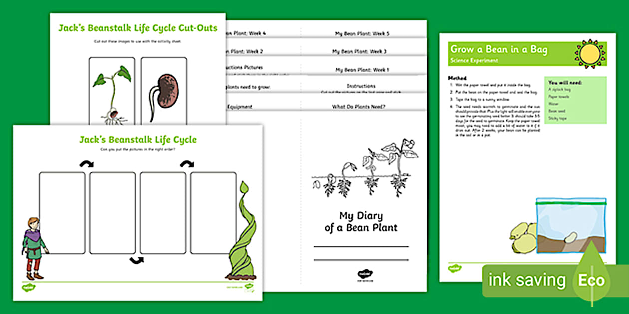 Grow Your Own Beans Like Jack Activity Pack - Home Learning