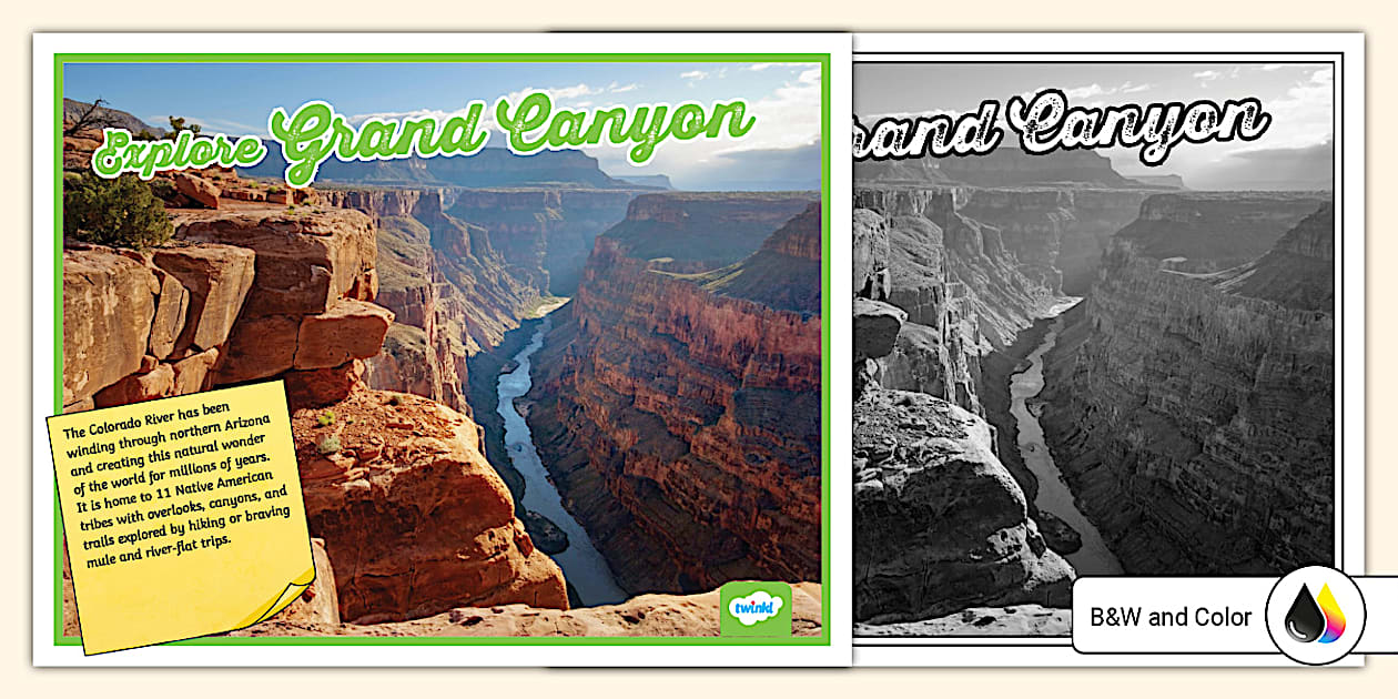 Explore the Grand Canyon Poster for Kids | Twinkl USA