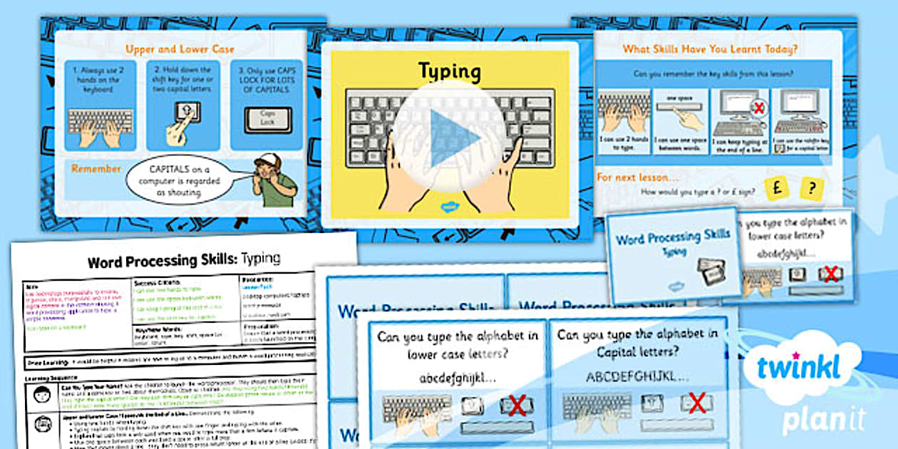 Touch Typing for Children Lesson Pack | KS1 | Twinkl