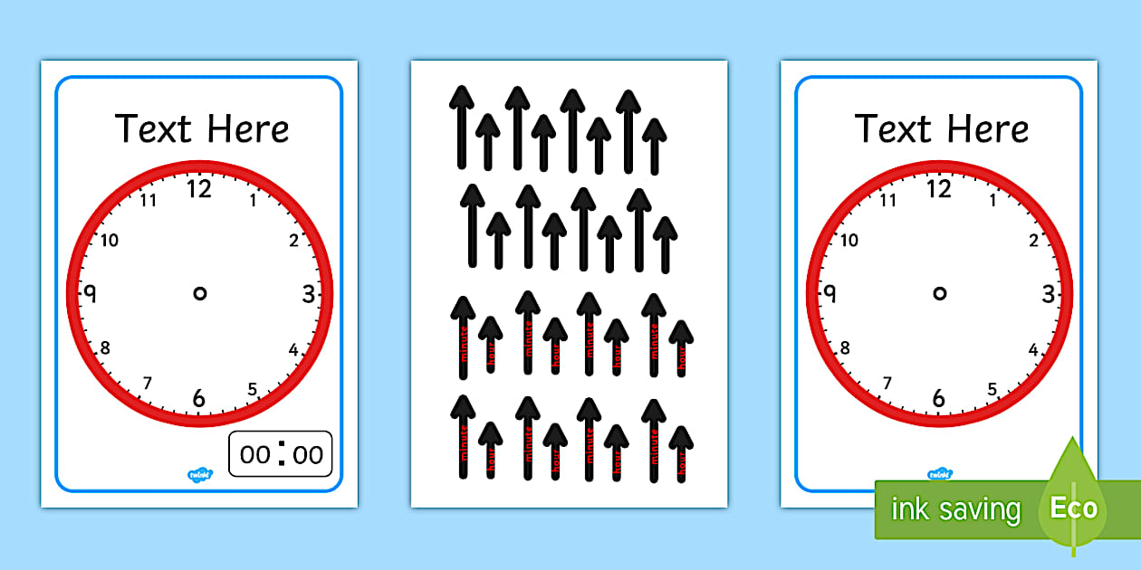 Split Pin Display Clocks (Teacher-Made) - Twinkl