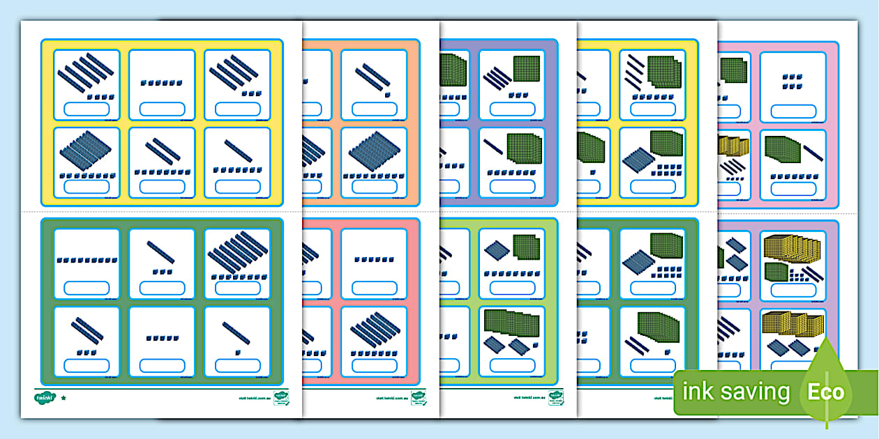 Base Ten Bingo Numbers 2-digit, 3-digit and 4-digit - Twinkl