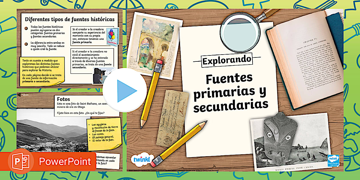 Presentación: Explorando fuentes primarias y secundarias