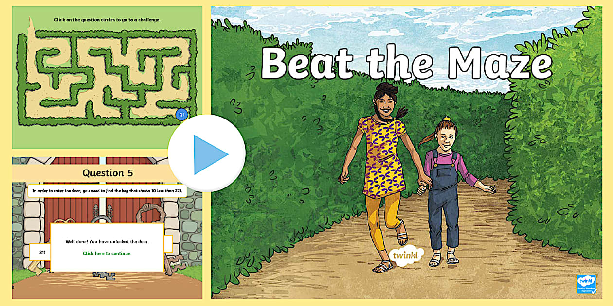 Finding 10 More or Less Interactive PowerPoint Game - Twinkl