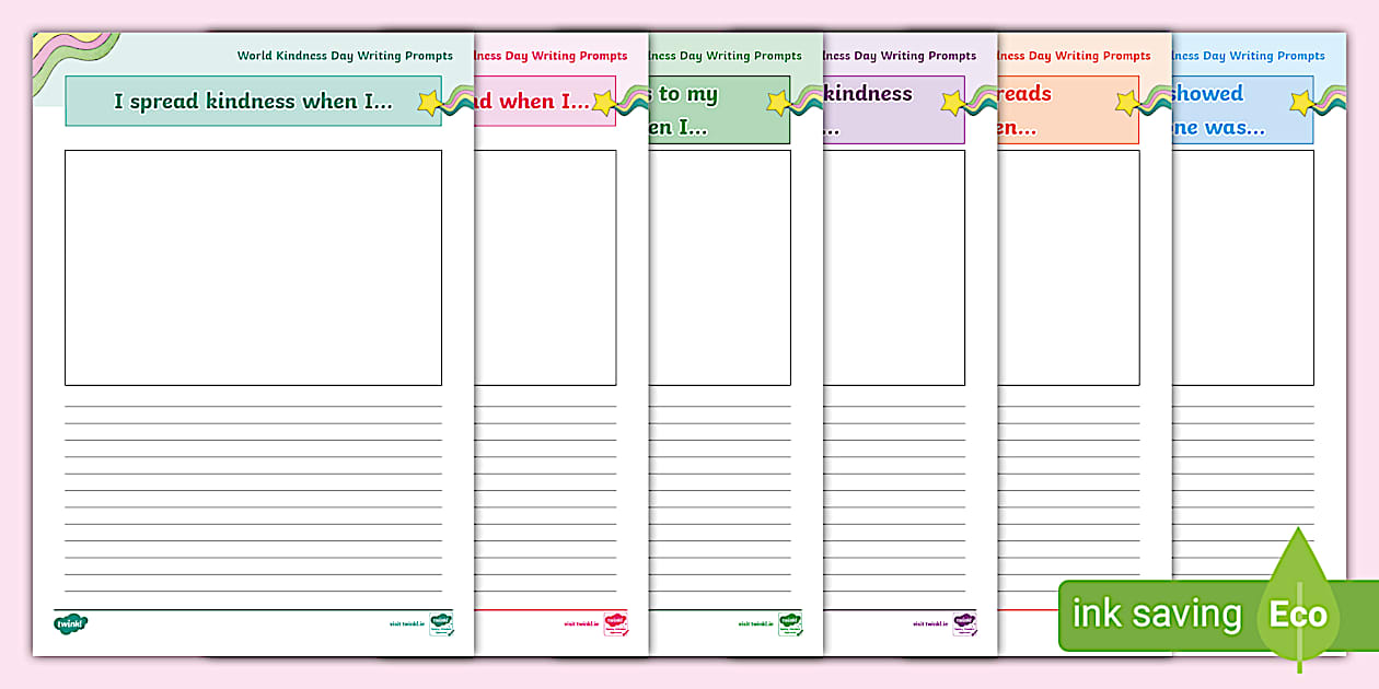 Kindness Writing Activity Prompts | World Kindness Day