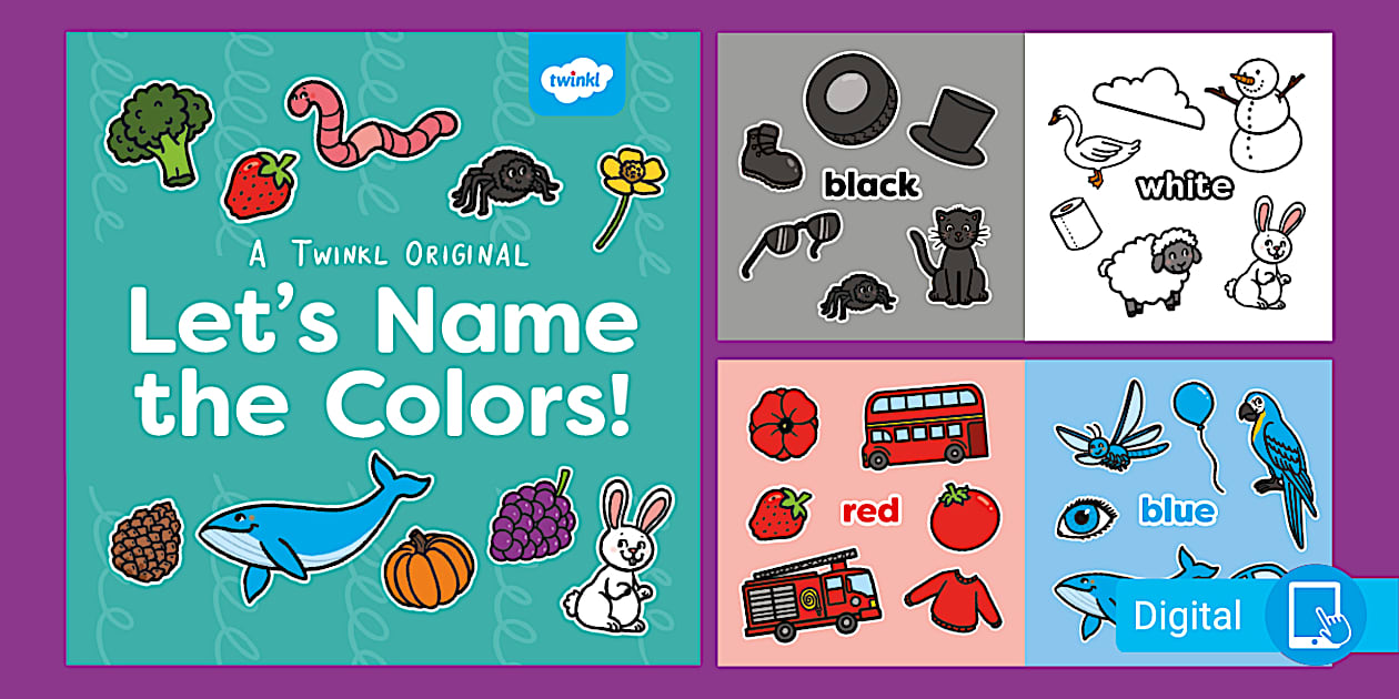 Let's Name the Colors eBook (Hecho por educadores) - Twinkl
