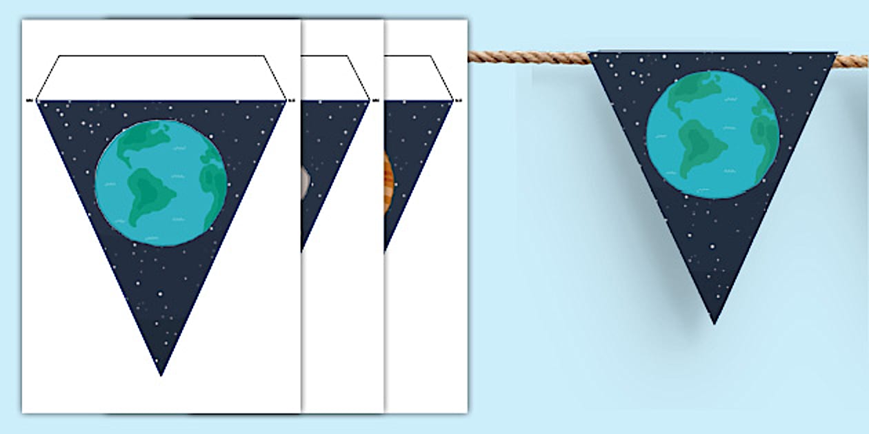 World Space Week Display Bunting- space, bunting, display bunting