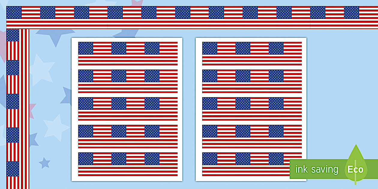 USA Flag Borders | Independence Day | Twinkl USA - Twinkl