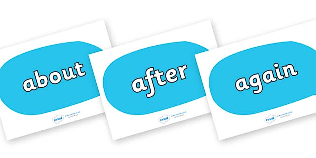 Cursive KS1 Keywords on Speech Bubbles (teacher made)