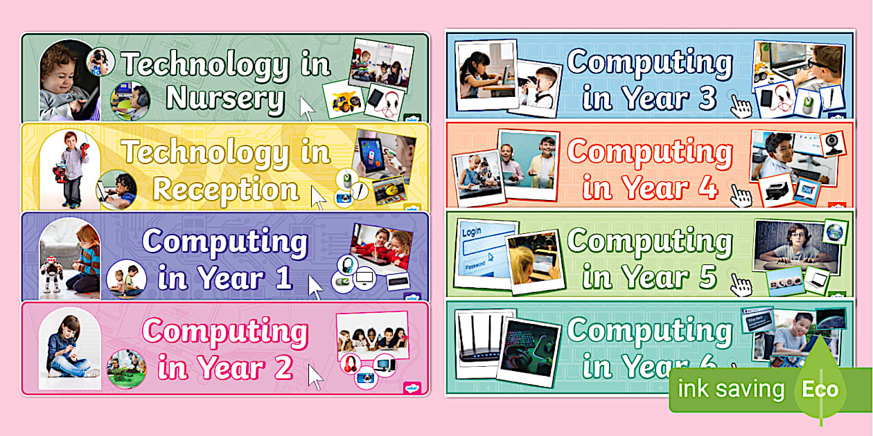 Whole School Computing Photographic Banners - Computing Display Whole School Computing Photographic Banners - Computing Display