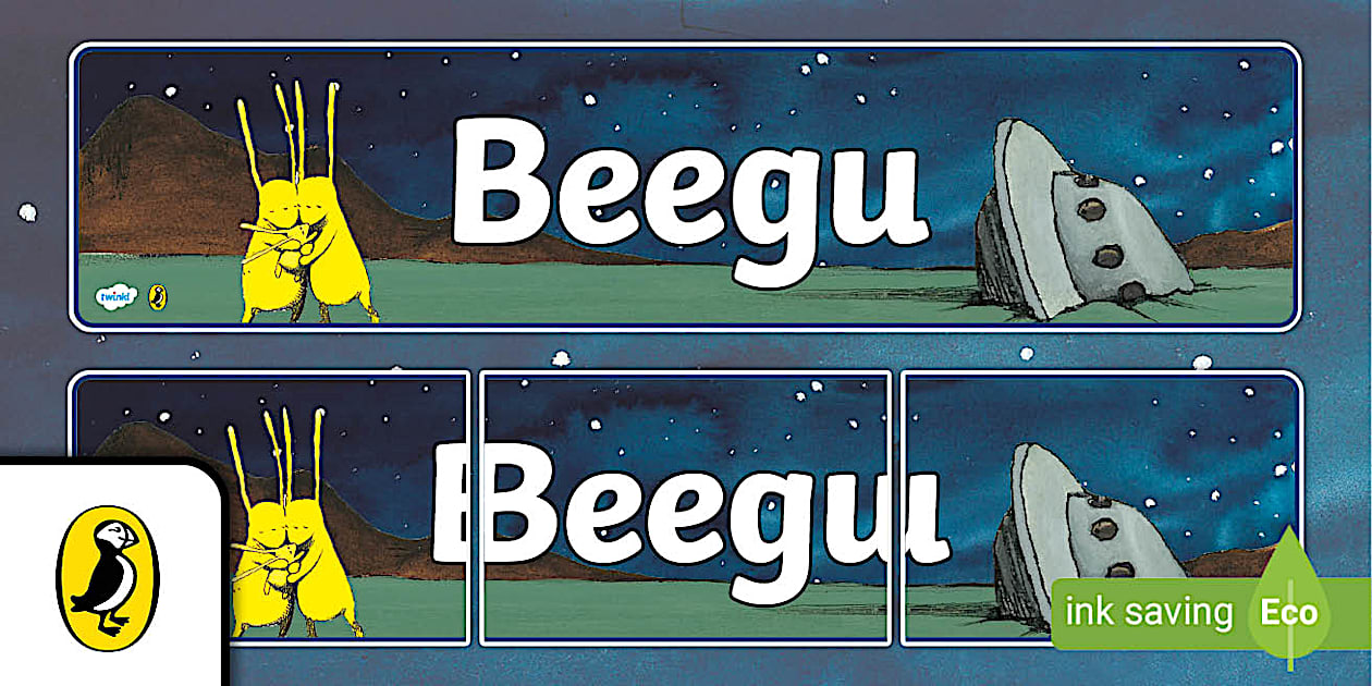 FREE! - Beegu Display Banner | Puffin Books | Twinkl Resources