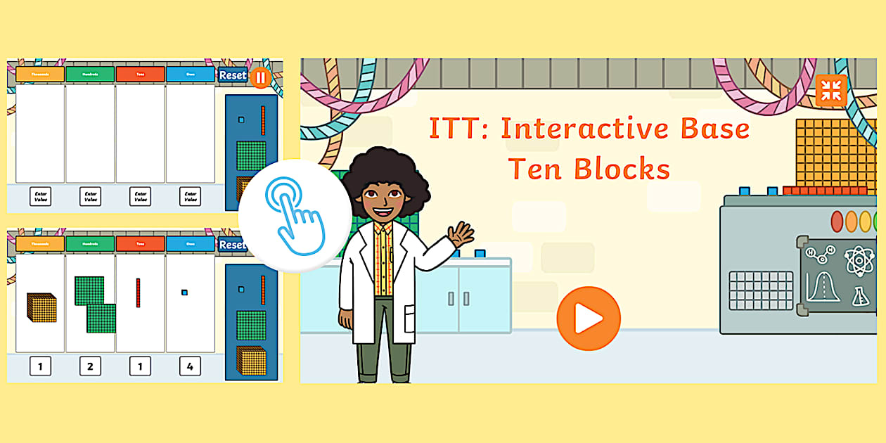 Interactive Dienes Base Ten Blocks Teaching Tool | Twinkl Go