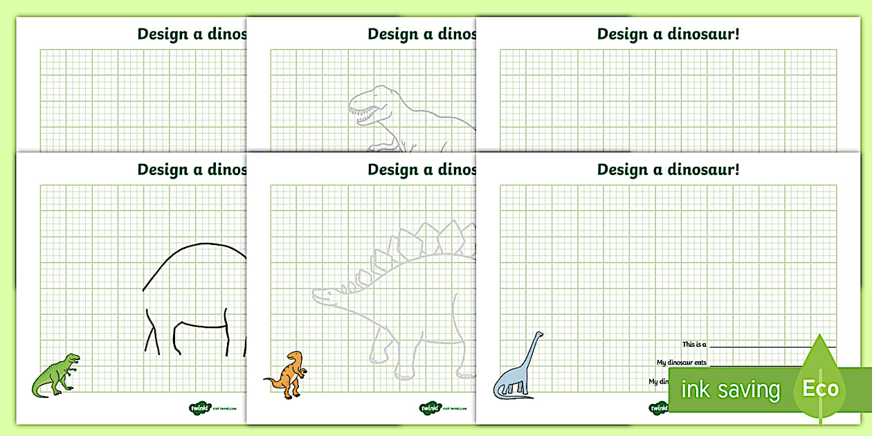 Dinosaur Park Design Sheet (teacher made) - Twinkl