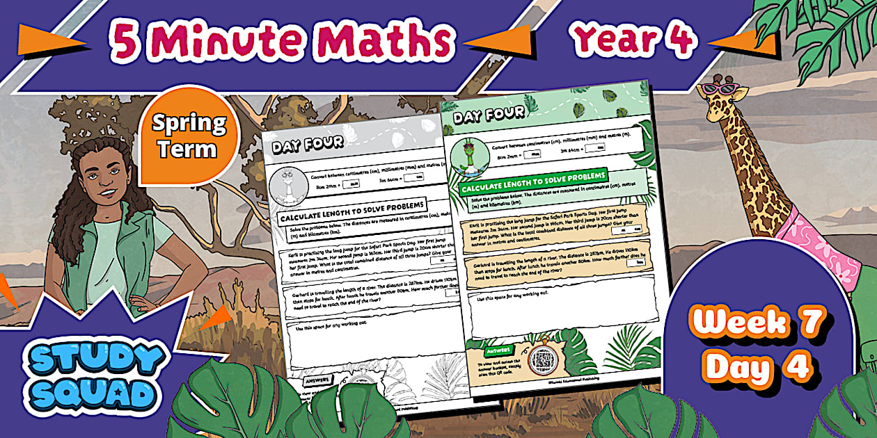 👉 Study Squad 5 Minute Maths - Year 4 Spring - Week 7 Day 4