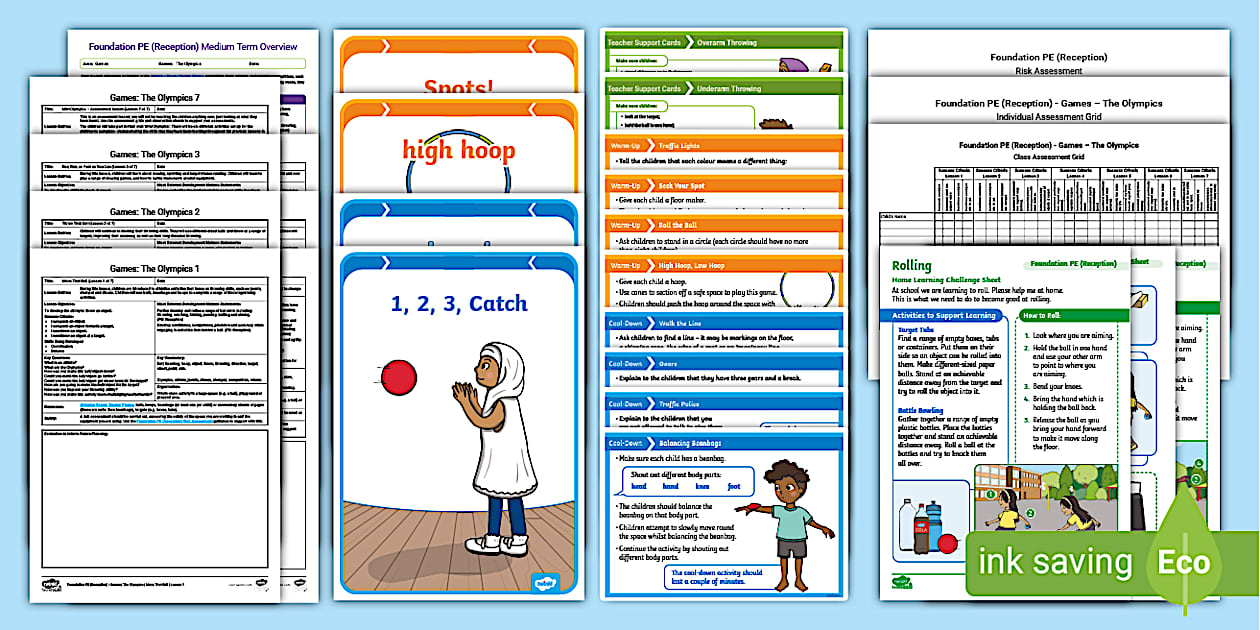 Foundation PE Reception Games - The Olympics Unit Pack