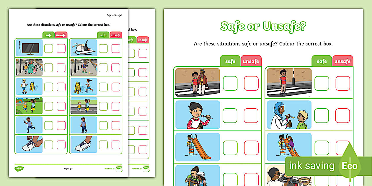 'Safe or Unsafe?' Activity - UAE (Teacher-Made) - Twinkl