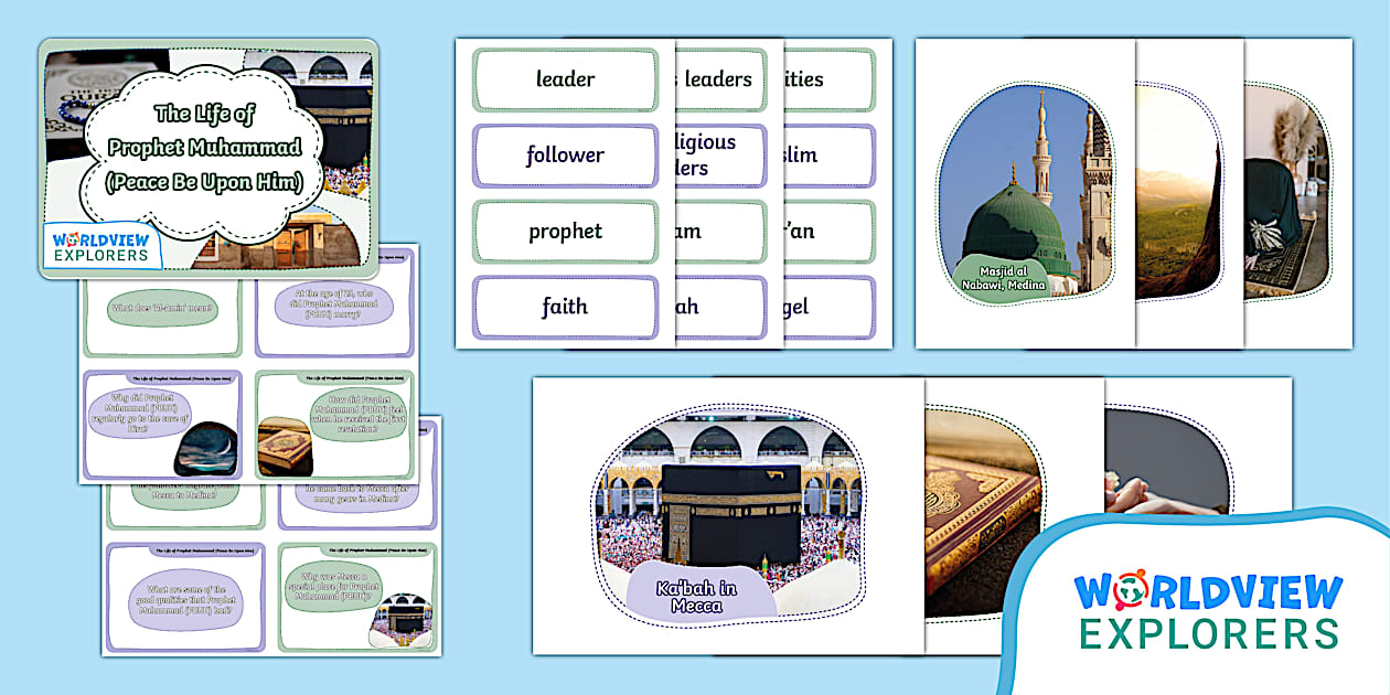 RE: The Life of Prophet Muhammad (PBUH): KS1 Additional Resources Pack