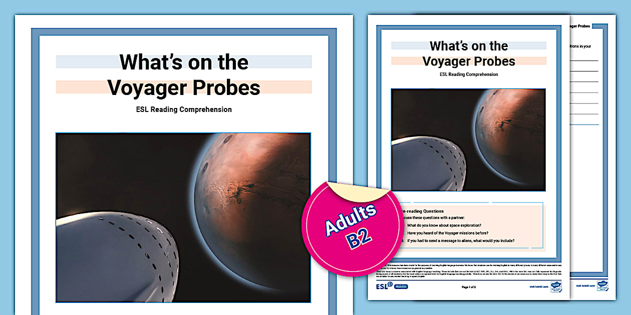 ESL What's on the Voyager Probes Reading - Twinkl