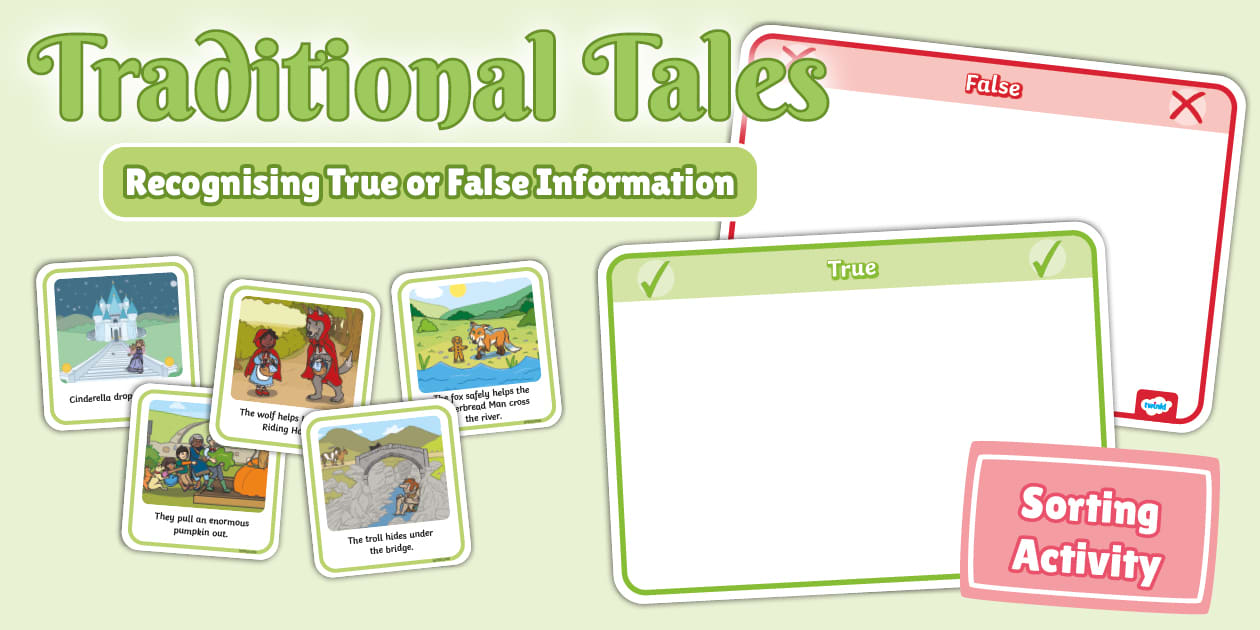 Recognising True or False Information Sorting Activity