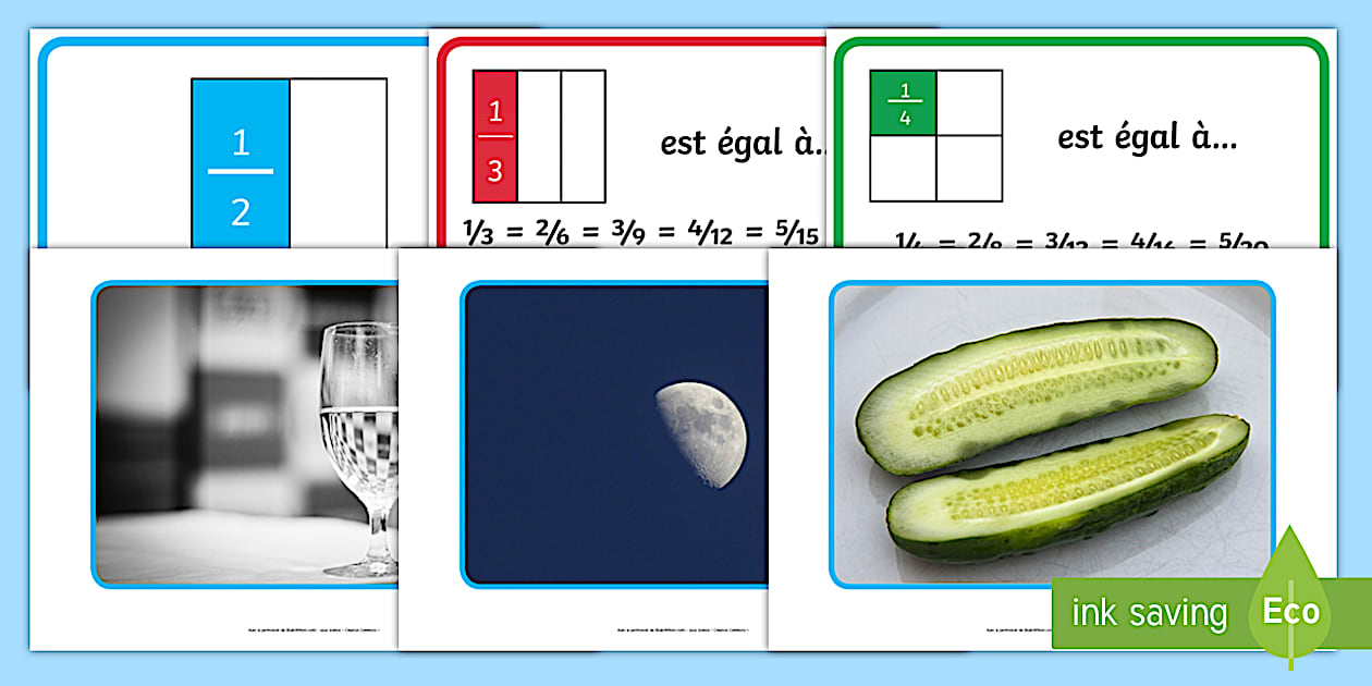 Pack d'affichage : Les fractions